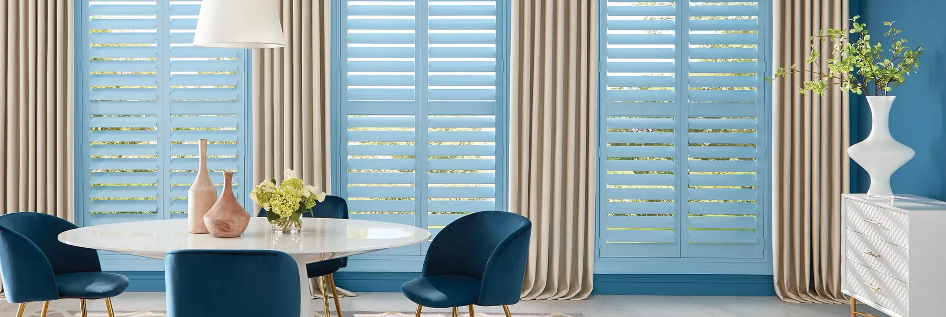 Elegant Wood Shutters | Hunter Douglas Singapore
